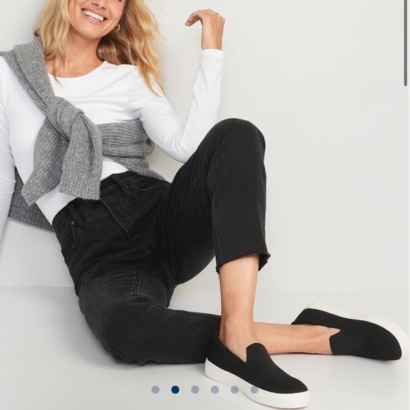 Old Navy | Shoes | Old Navy Softknit Slipon Sneakers In Blackjack Nwt ...